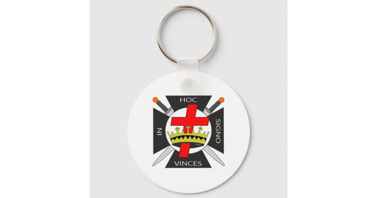 Knight Templar Keychain | Zazzle