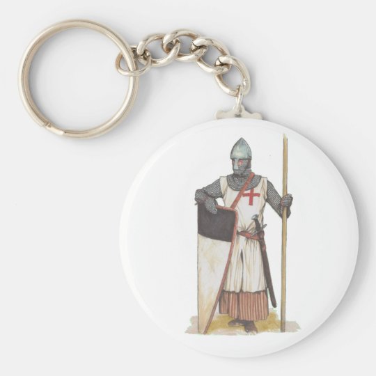 Knight Templar Medieval Keychain | Zazzle.com