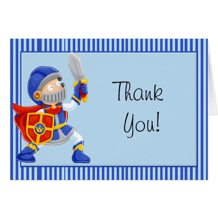 Knight Thank You Card | Zazzle