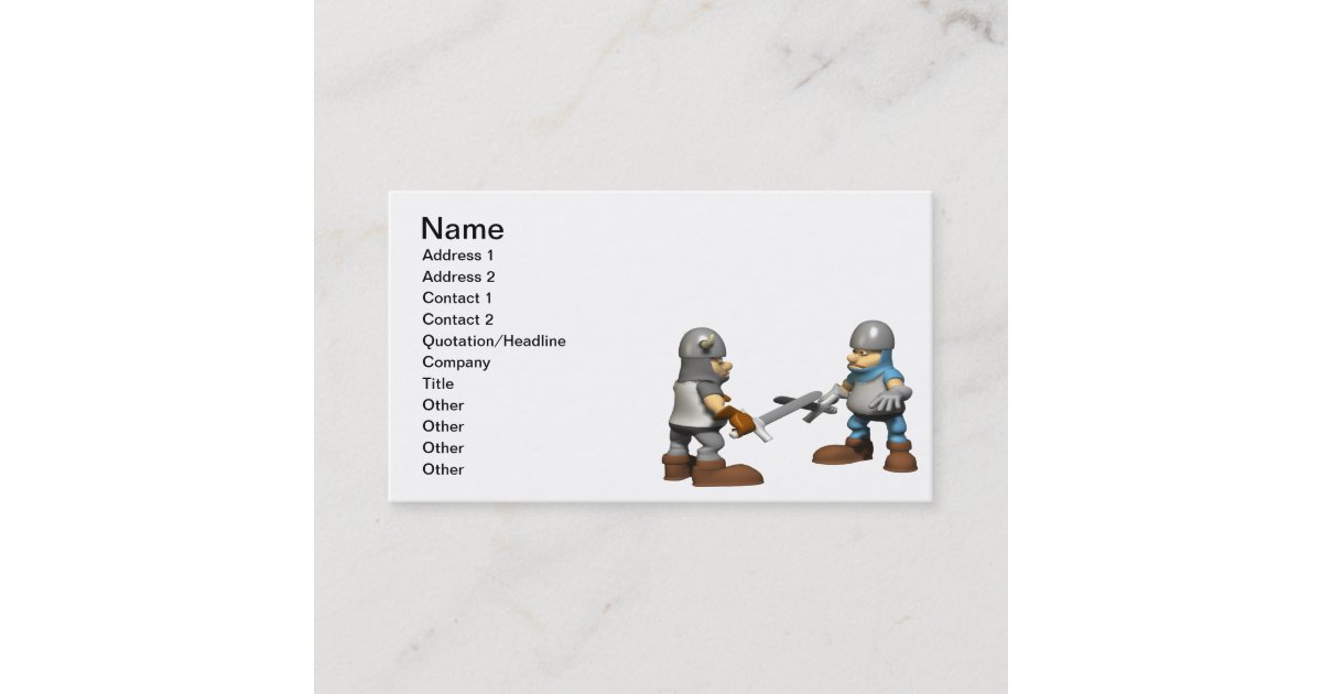 Knights Business Card | Zazzle