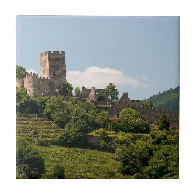 Knight's Castle in Wachau Austria Ceramic Tile | Zazzle