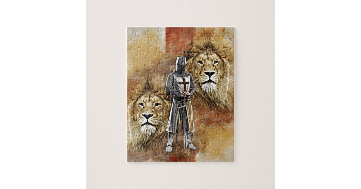 Knights Templar 001 Jigsaw Puzzle | Zazzle