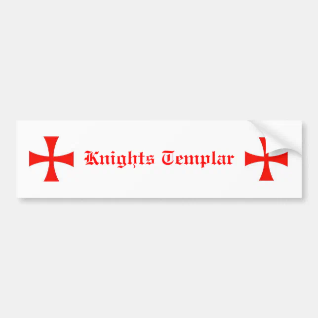 Knights Templar Bumper Sticker | Zazzle