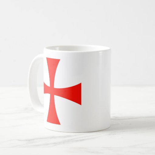 Knights Templar Cross Red Coffee Mug | Zazzle