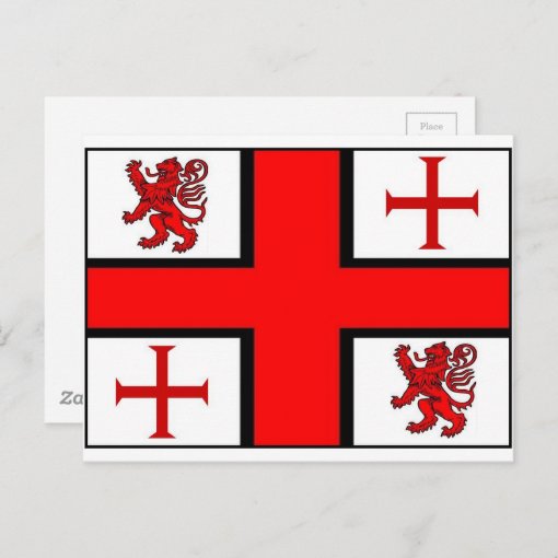 KNIGHTS TEMPLAR FLAG POSTCARD | Zazzle