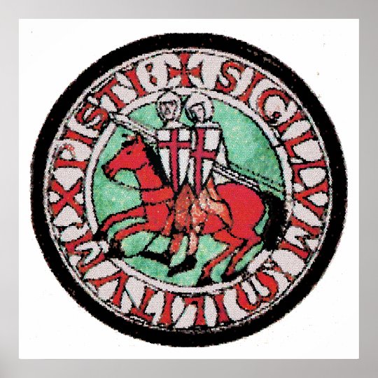 Knights Templar Seal Poster | Zazzle.com
