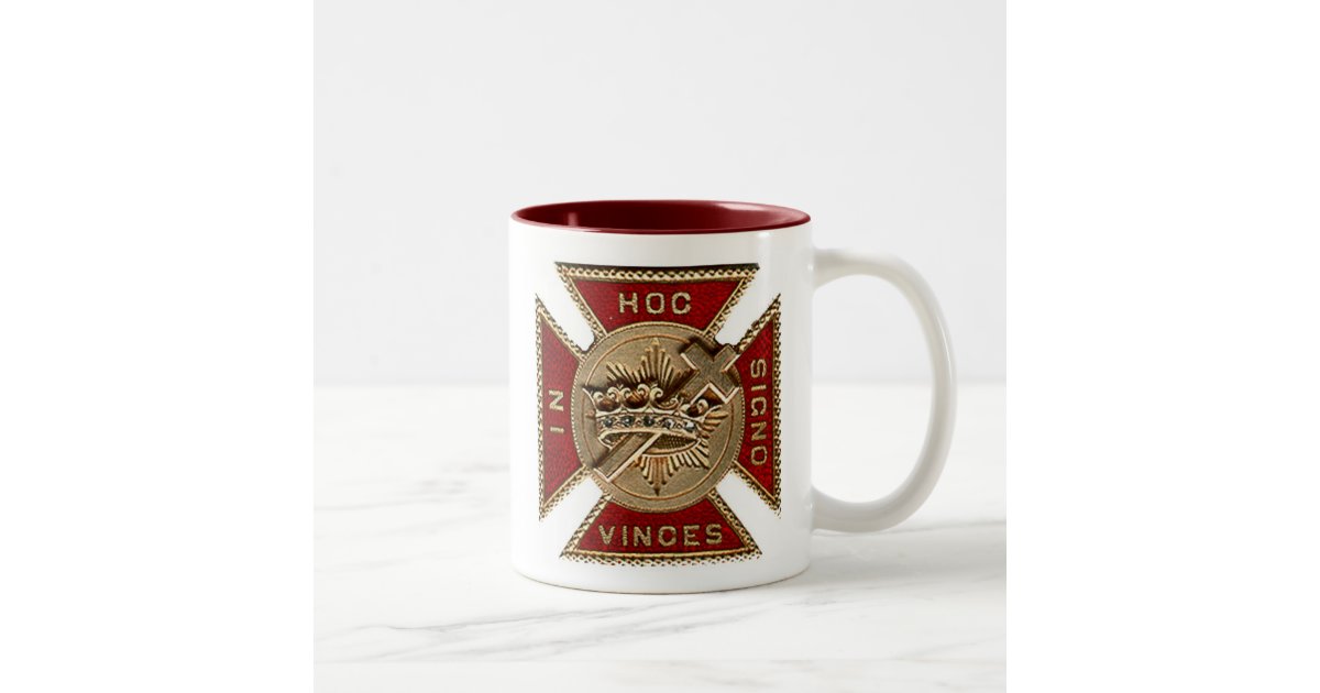 KNIGHTS TEMPLAR Two-Tone COFFEE MUG | Zazzle