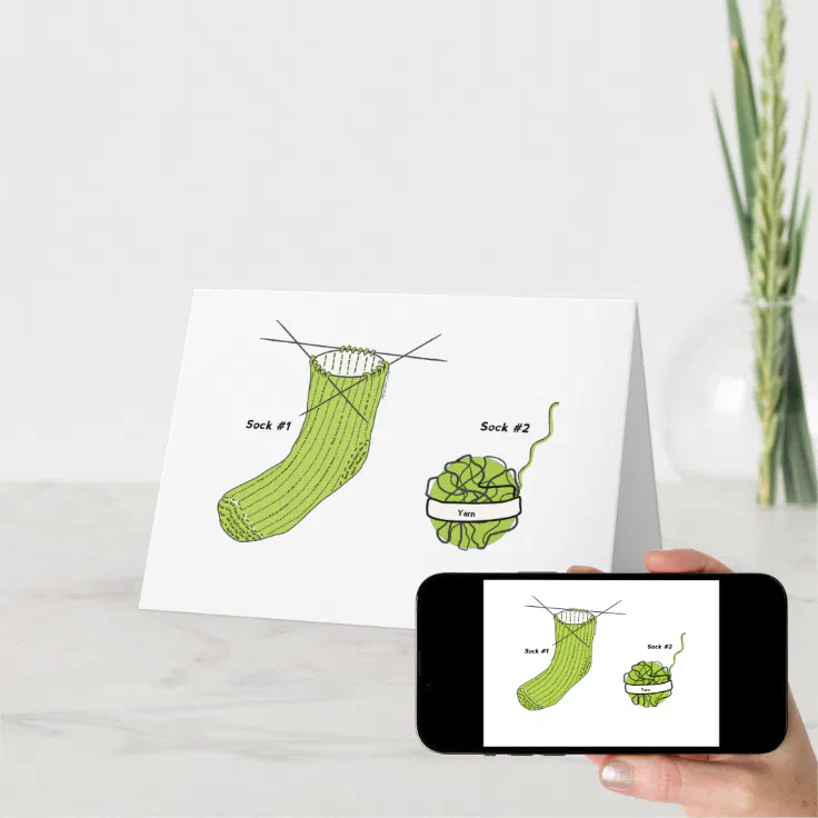 Knitting Greeting Card, Knitting Card | Zazzle