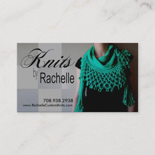 "Knitting" Knit, Crochet, Handmade, Crafts Business Card | Zazzle.com