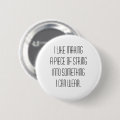 knitting slogan button | Zazzle