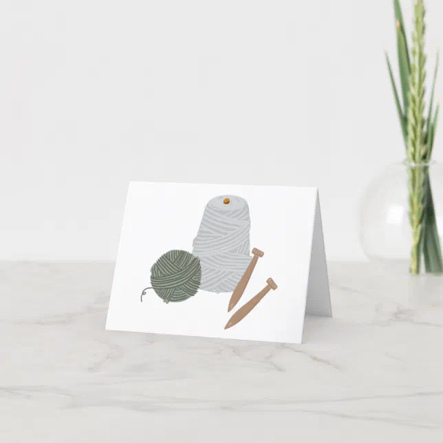 Knitting Thank You Card | Zazzle