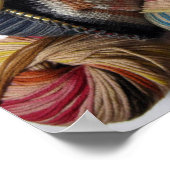 Knitting with Wool Yarn Poster | Zazzle
