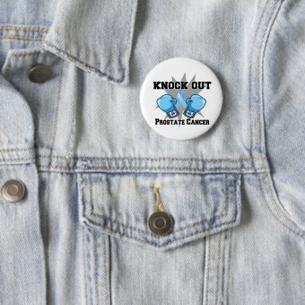 Knock Out Prostate Cancer Button | Zazzle
