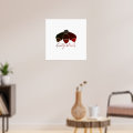 Knotty Girls | 3 Black Girls Knotted Natural Hair Poster | Zazzle