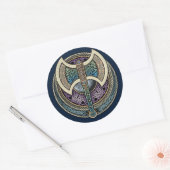 Knotwork Labrys Stickers | Zazzle