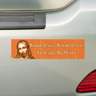 Know Jesus Bumper Sticker | Zazzle