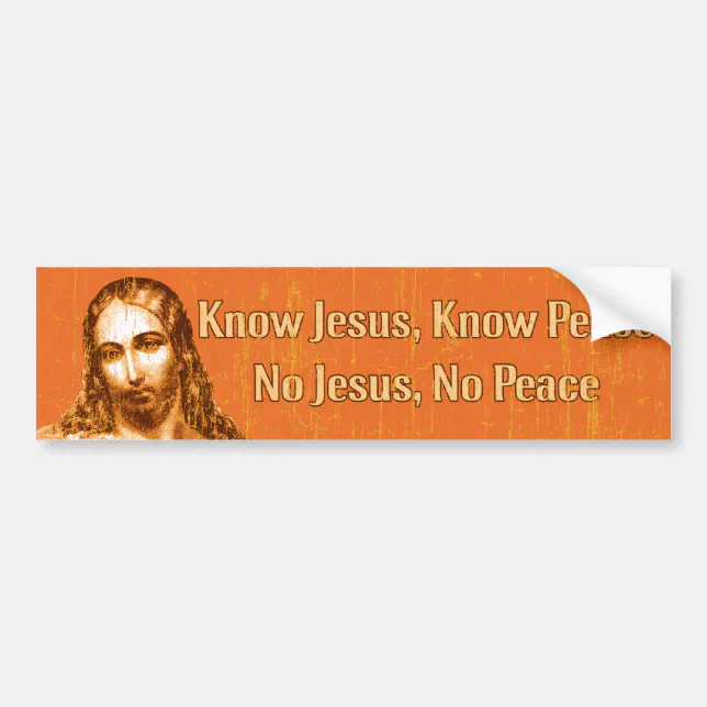 Know Jesus Bumper Sticker | Zazzle