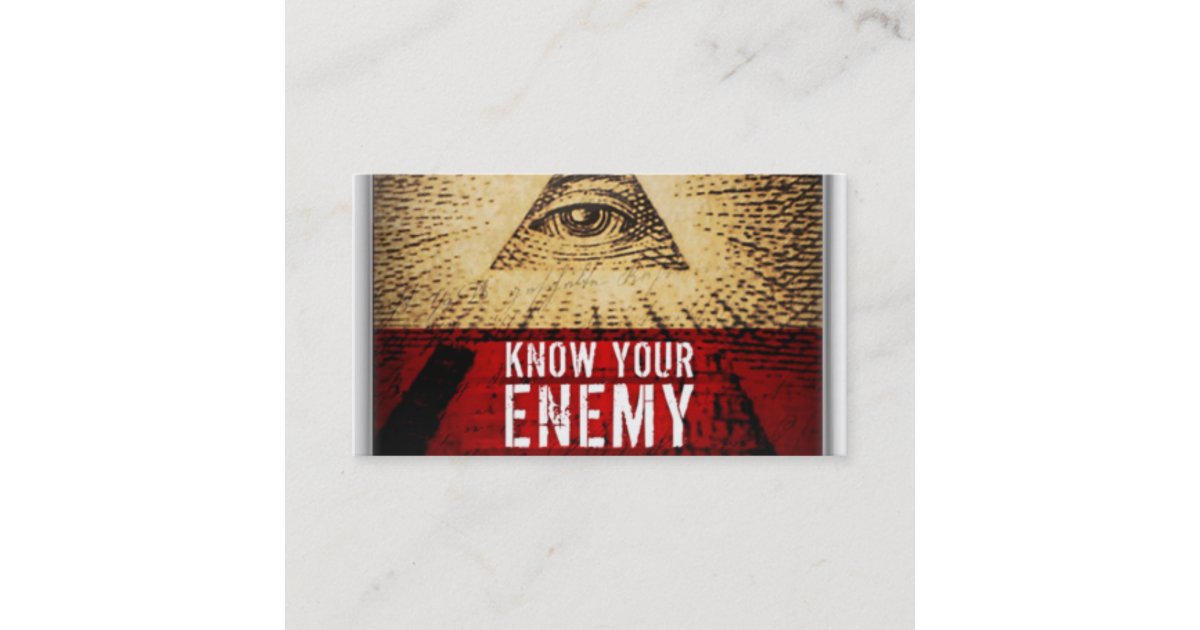 Know Your Enemy Cards | Zazzle