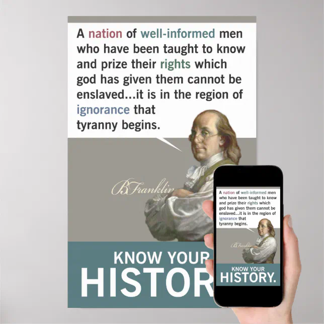 Know Your History! Poster | Zazzle