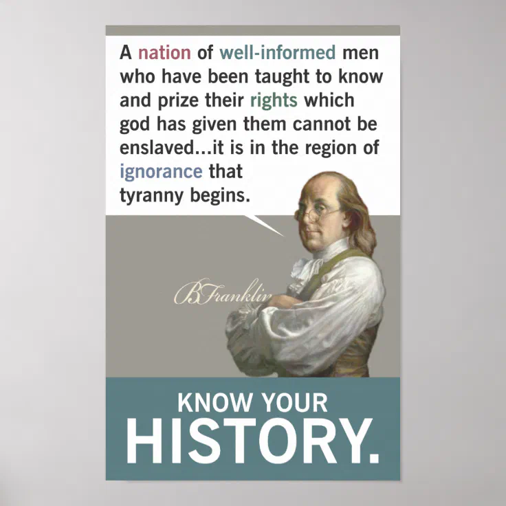 Know Your History! Poster | Zazzle