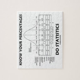 Know Your Percentages Do Statistics (Stats Humor) Jigsaw Puzzle | Zazzle