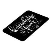 Knowledge is Power Magnet | Zazzle
