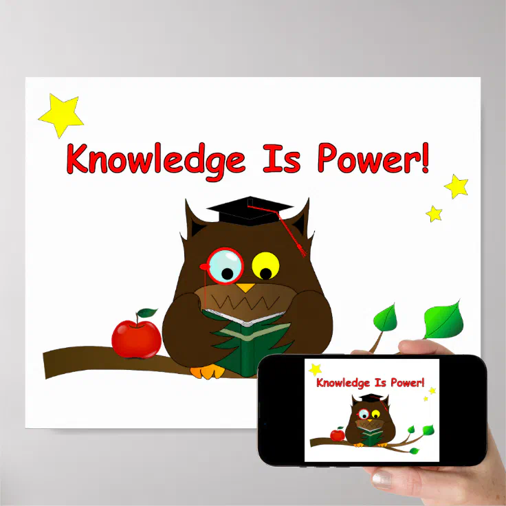 Knowledge Is Power! Poster | Zazzle