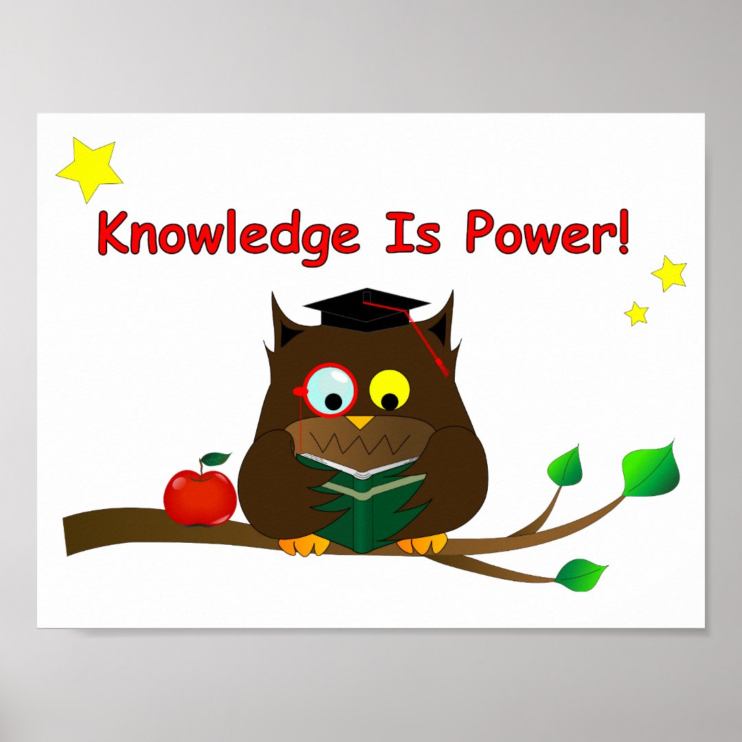 Knowledge Is Power! Poster | Zazzle
