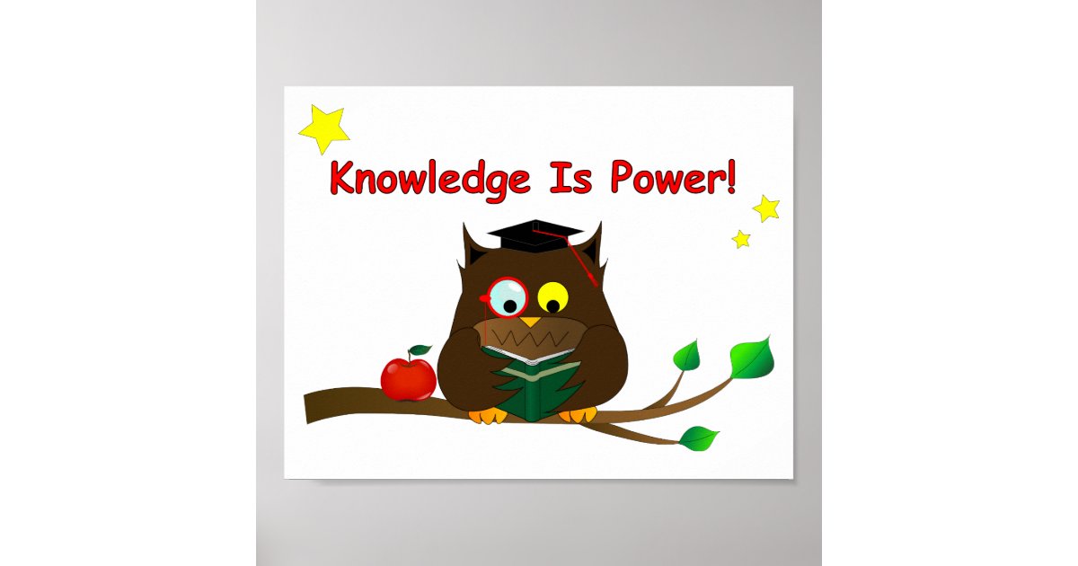 Knowledge Is Power! Poster | Zazzle