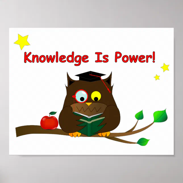 Knowledge Is Power! Poster | Zazzle