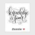Knowledge is Power Sticker | Zazzle