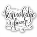 Knowledge is Power Sticker | Zazzle
