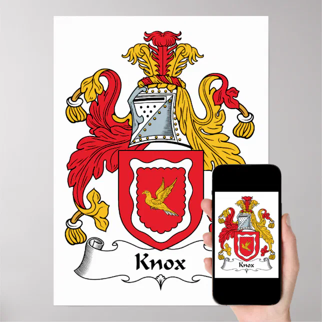 Knox Family Crest Poster | Zazzle