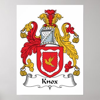 Knox Family Crest Poster | Zazzle