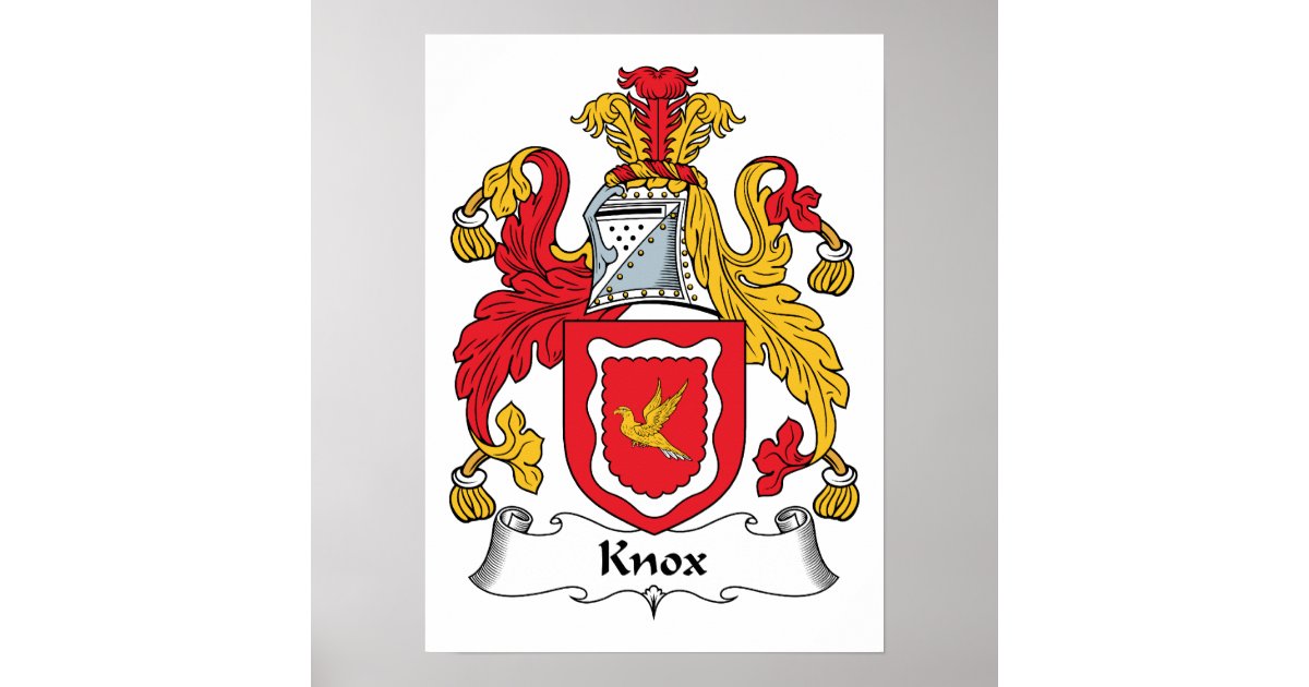 Knox Family Crest Poster | Zazzle