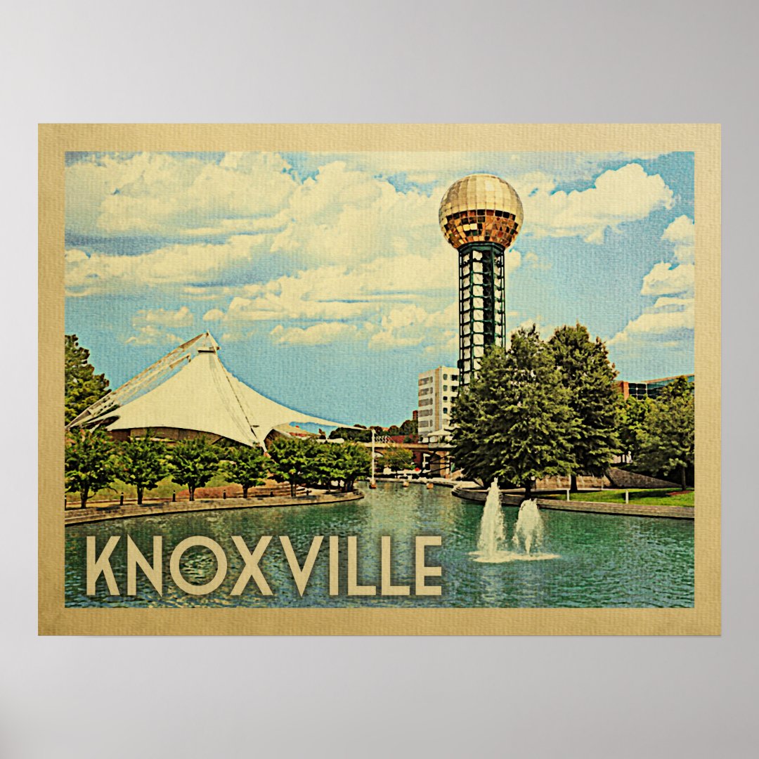 Knoxville Tennessee Vintage Travel Poster | Zazzle