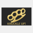 Brass Knuckle Stickers | Zazzle.com