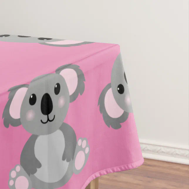 Koala Bear Cute Kid Birthday Party Tablecloth | Zazzle