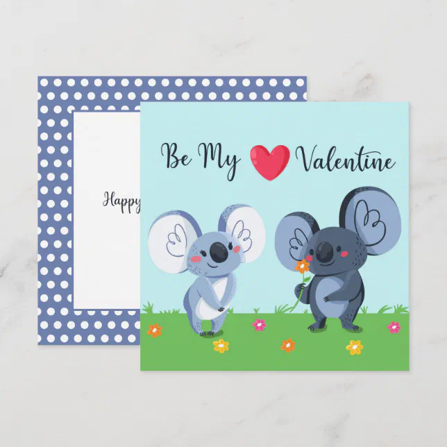 Koala Bear Valentine’s Card | Zazzle