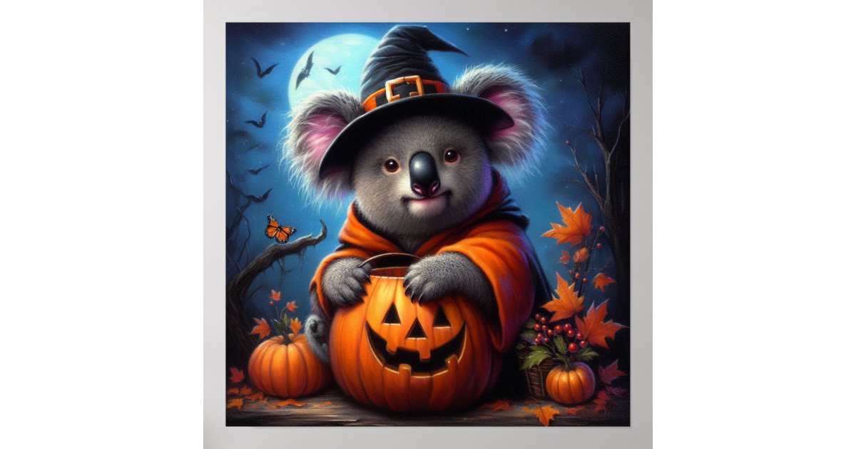 Koala Halloween Costume Poster | Zazzle