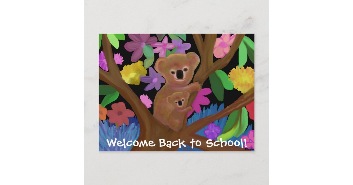 Koalas Welcome Back to School Postcards | Zazzle