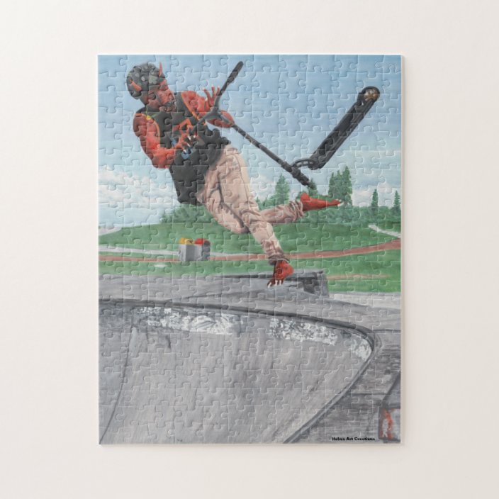 Kobold Scooter Tricks Fantasy Medium Jigsaw Puzzle | Zazzle.com
