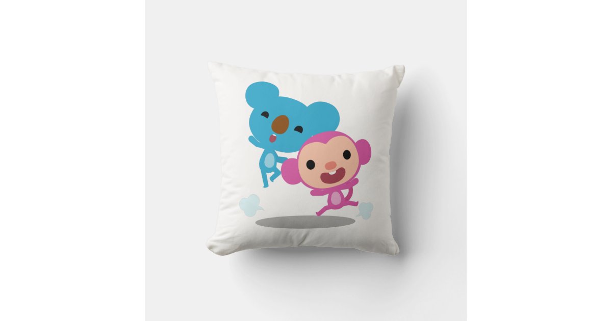 Koby and Momo Pillow | Zazzle