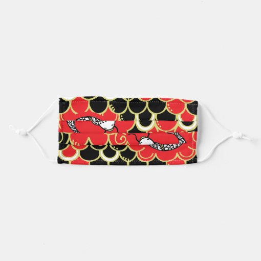 Koi/Carp Fish Adult Cloth Face Mask | Zazzle