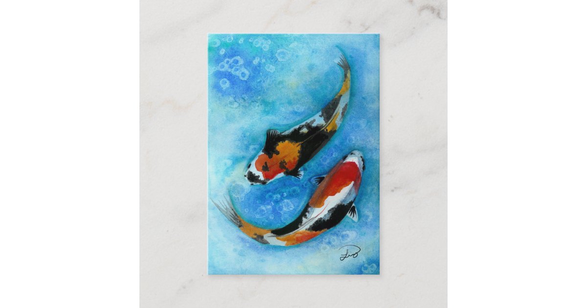 Koi Fish Business Card | Zazzle