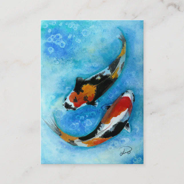 Koi Fish Business Card | Zazzle
