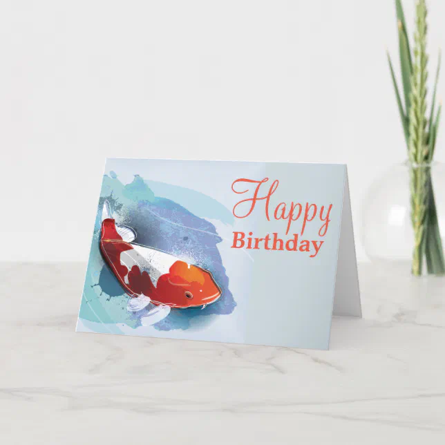 Koi fish card | Zazzle