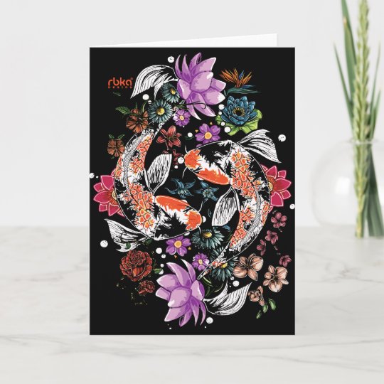 Koi Fish Greeting Card | Zazzle.com