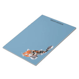 Koi Fish Illustration Stationery, Writing Paper Notepad | Zazzle