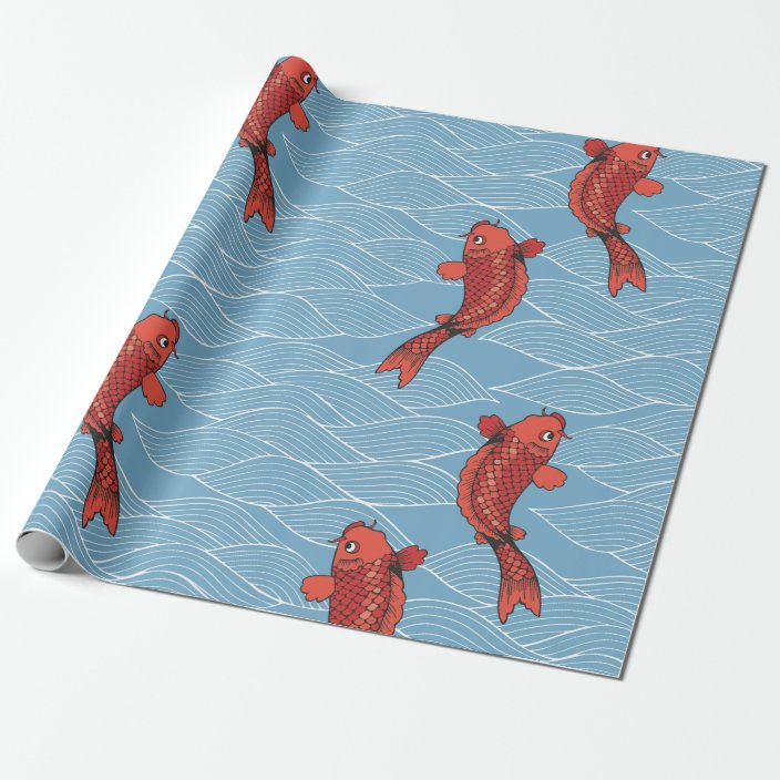 KOI FISH JAPANESE Wrapping Paper | Zazzle.com